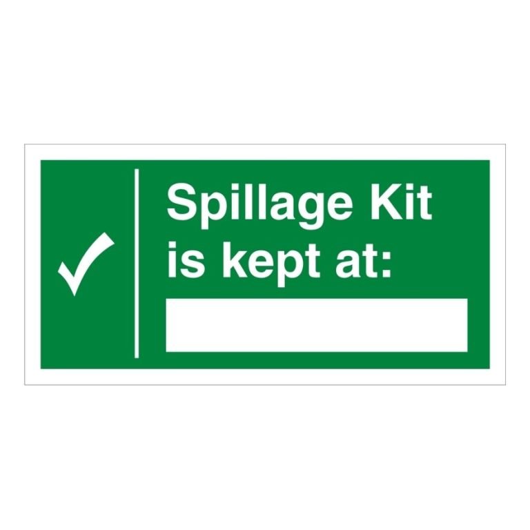 Spillage Kit is kept at: Fire Exit Signs