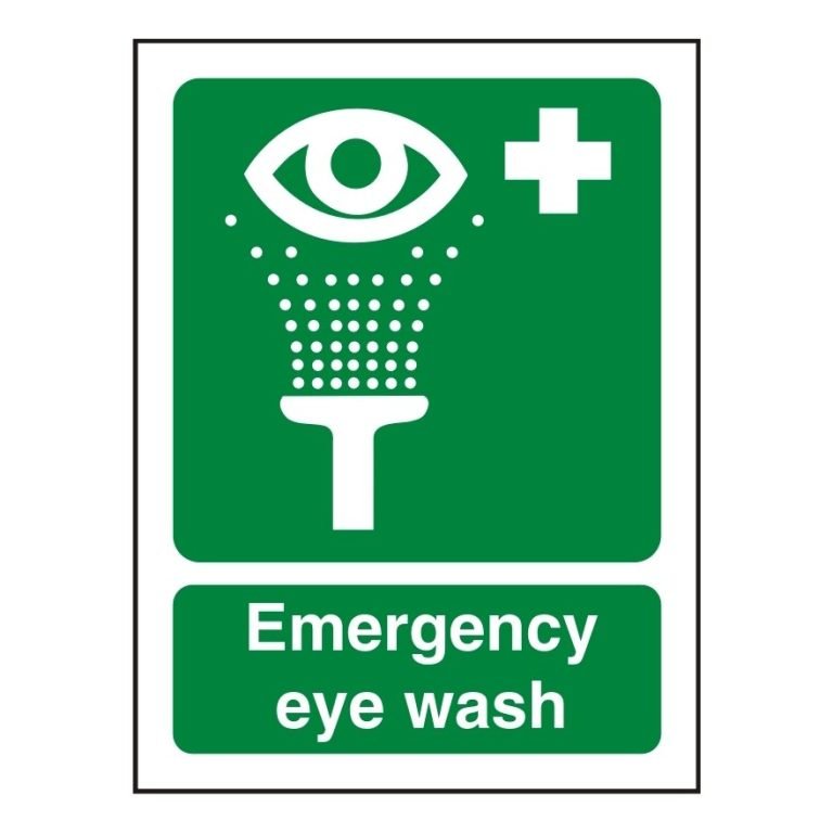 Emergency eye wash First Aid Signs