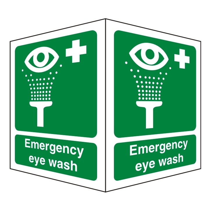Emergency eye wash First Aid Signs